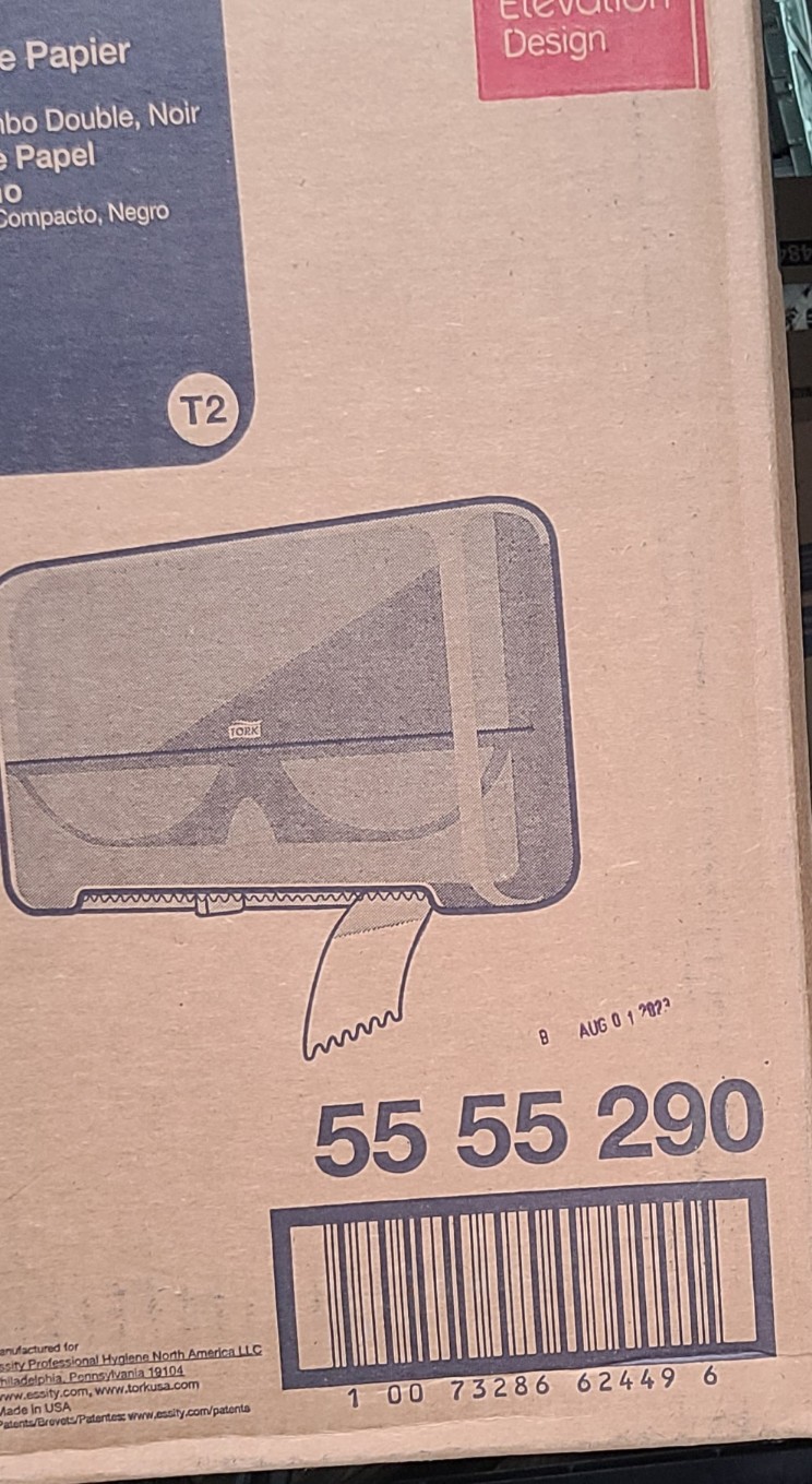 Tork: 55 55 290 T2Tork mini twin dispenser for jumbo roll tissue