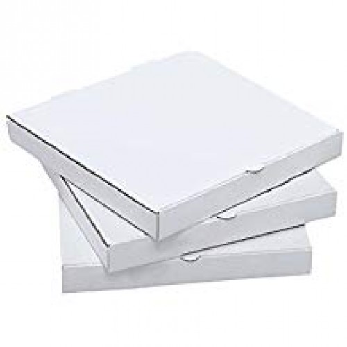 13 inch Pizza box 13"x13"x2 white 50 in a bundle