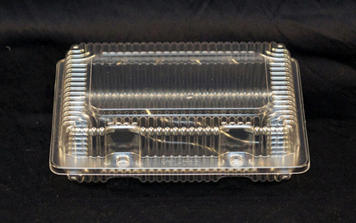 VEL-022 rectangular hinged lid plastic containers