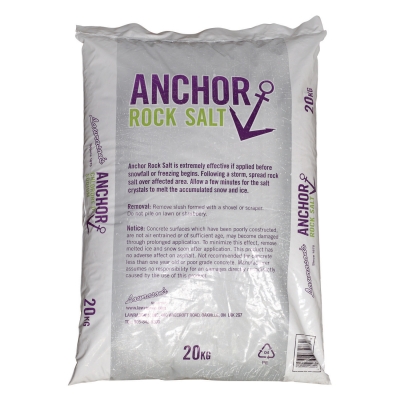 ANCHOR Rock Salt 20 kg Bag Lawrason's