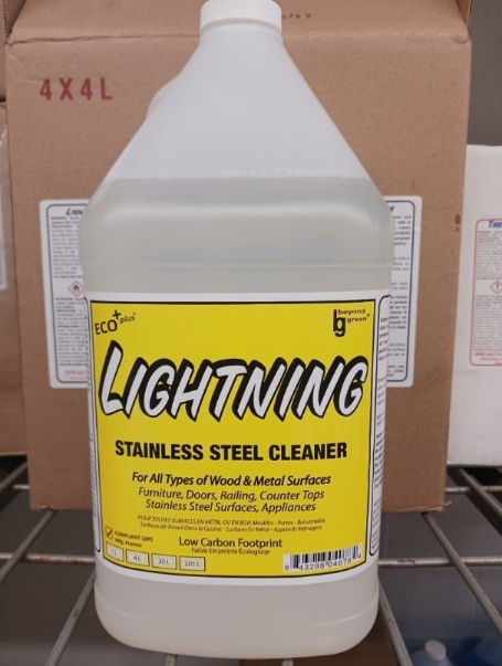 Lightning stainless steel cleaner 4 liter bottles
