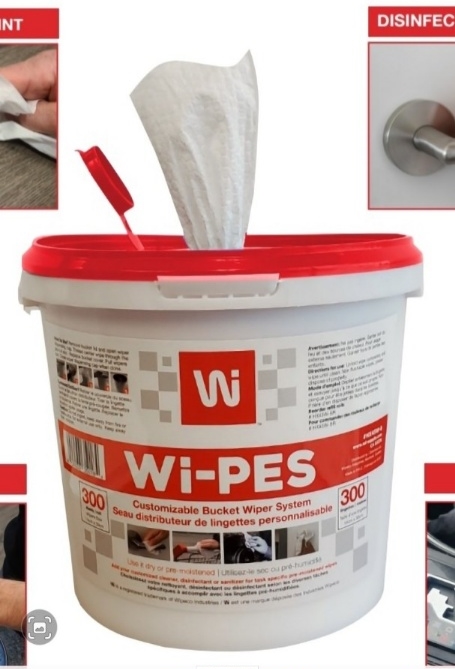 Wi-PES bucket of 300 5.5"x11.8" customized bucket wiper system